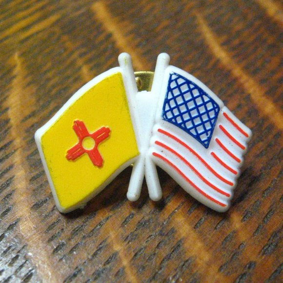 New Mexico USA | Accessories | New Mexico American Flags Vintage Lapel ...